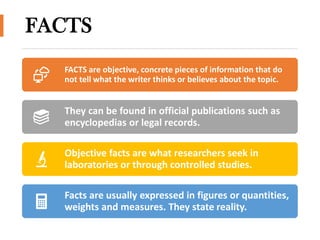Fact and opinion | PDF