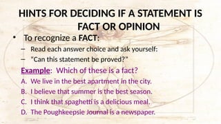 fact and opinion.pptx................... | PPTX