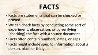 fact and opinion.pptx................... | PPTX