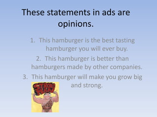 Facts and Opinions in Media | PPTX