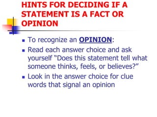 FACT AND OPINION Powerpoint.ppt