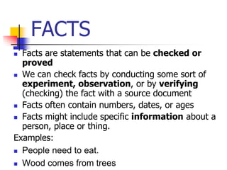 FACT AND OPINION Powerpoint.ppt