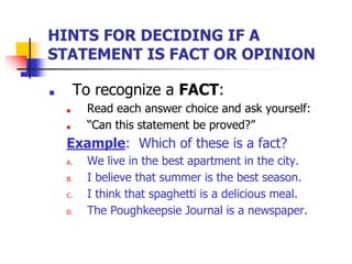 FACT AND OPINION | PPTX
