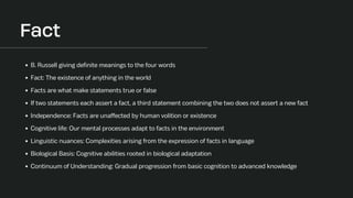 Fact, Belief, Truth and Knowledge by Bertrand Russell | PDF