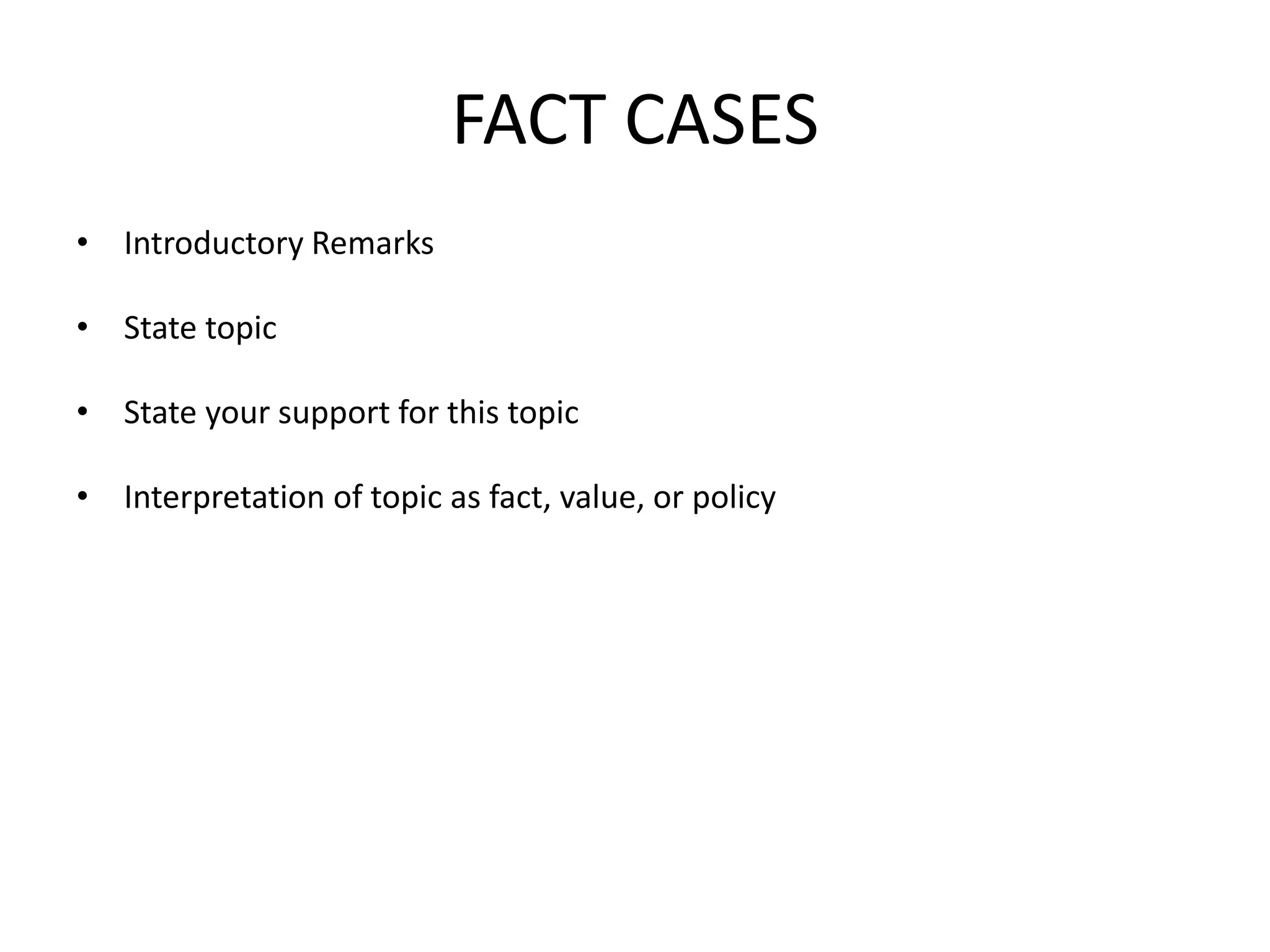Fact case format | PPT