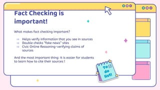 Fact Checking Assignment LS350 | PPTX | Education