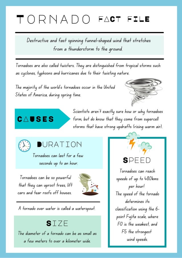 Fact File Tornado for Grade 8 Science - Second Quarter | PDF