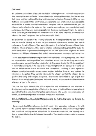 Factfinding report (english) | PDF