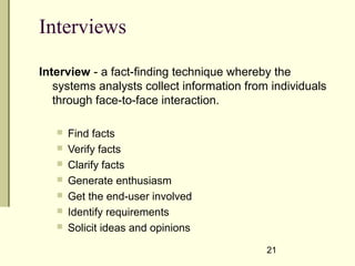 Fact finding techniques | PPT