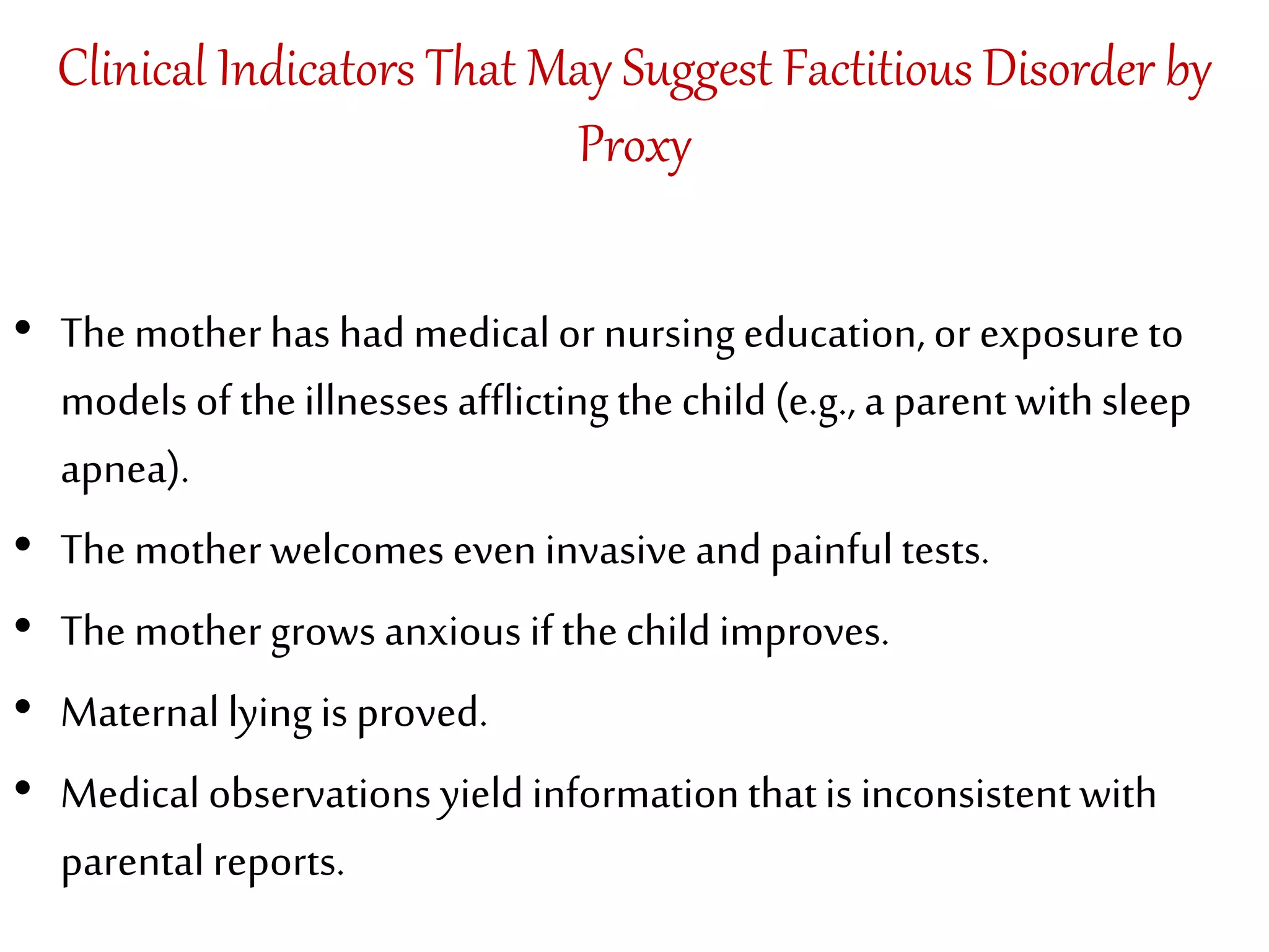Factitious disorder | PPTX