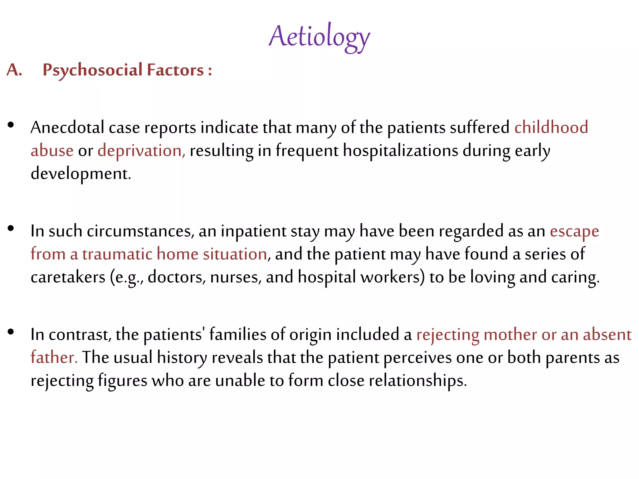 Factitious disorder | PPTX