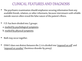 Factitious disorder | PPTX