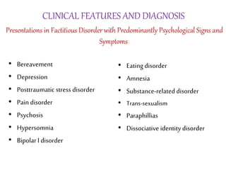 Factitious disorder | PPTX