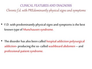 Factitious disorder | PPT