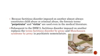 Factitious disorder | PPTX