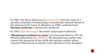 Factitious disorder | PPTX
