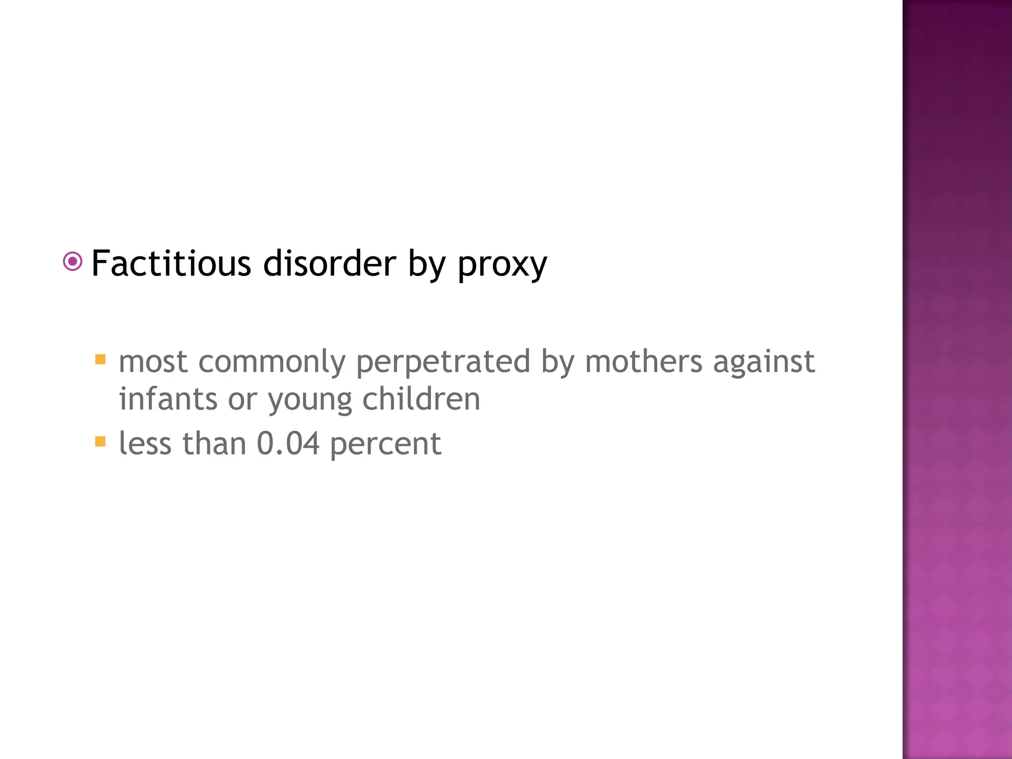 Factitious disorders, Psych II Sec B | PPT