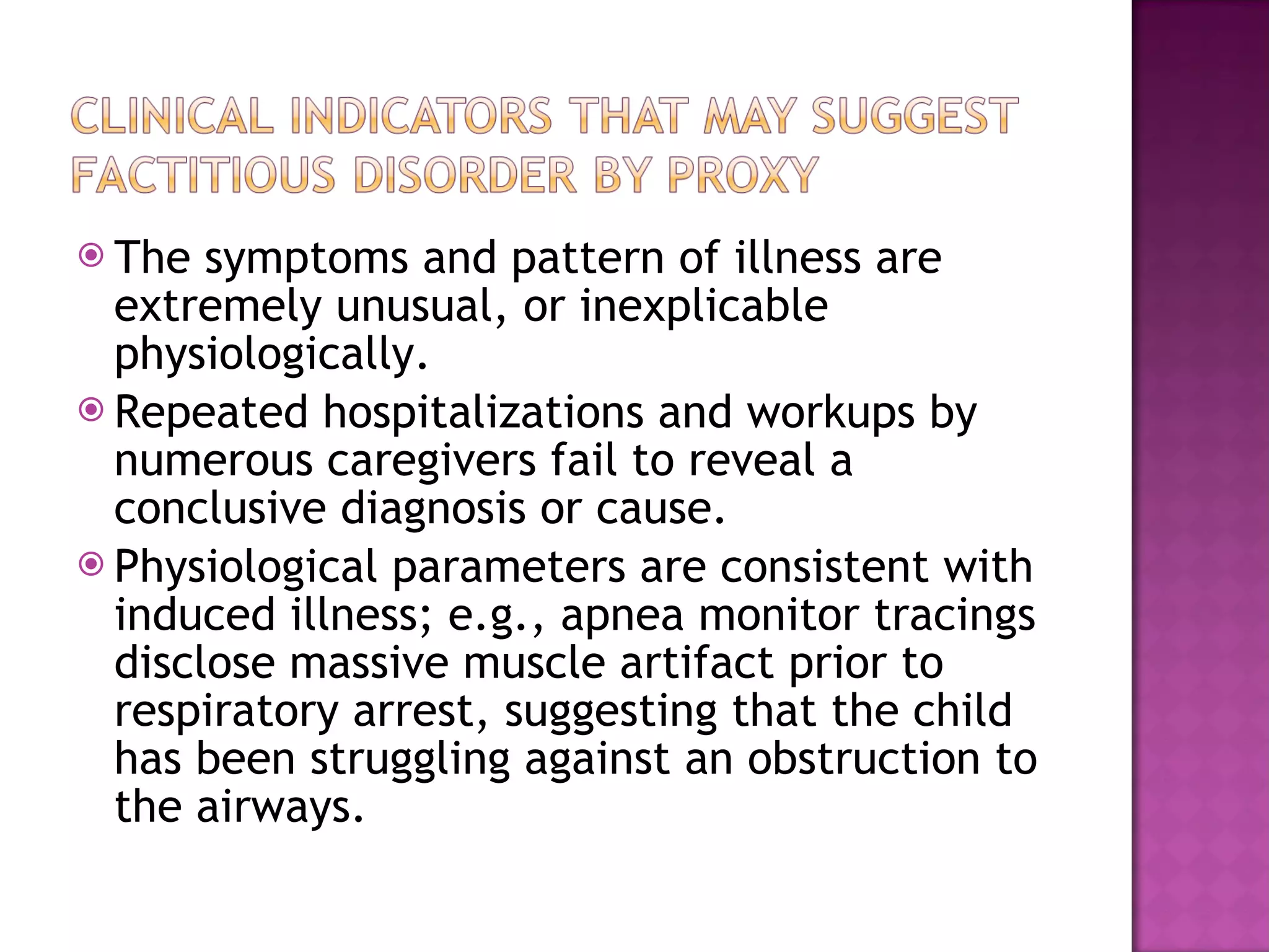 Factitious disorders, Psych II Sec B | PPT