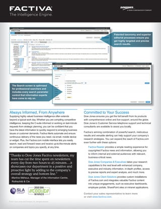 Factiva Brochure | PDF