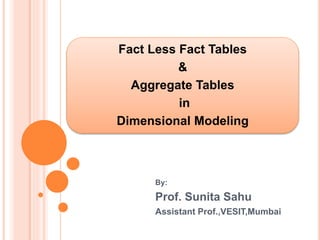 Fact less fact Tables & Aggregate Tables | PPTX