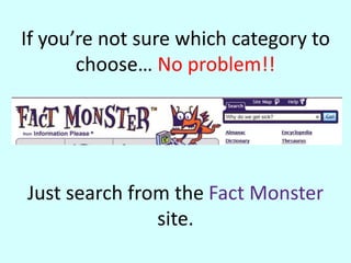 Fact monster | PPT