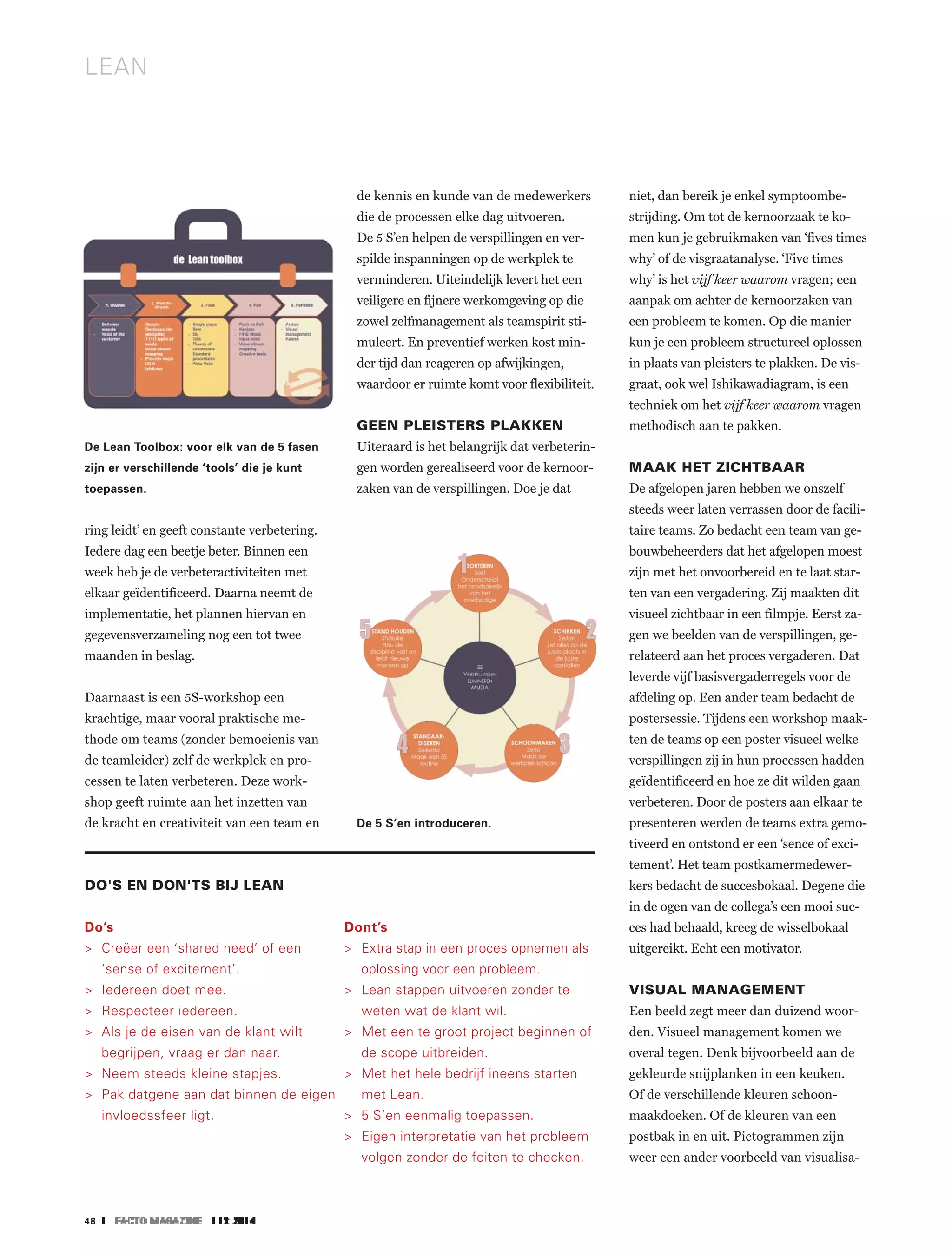 Lean Toolbox voor Facility Management, deel 3 | PDF