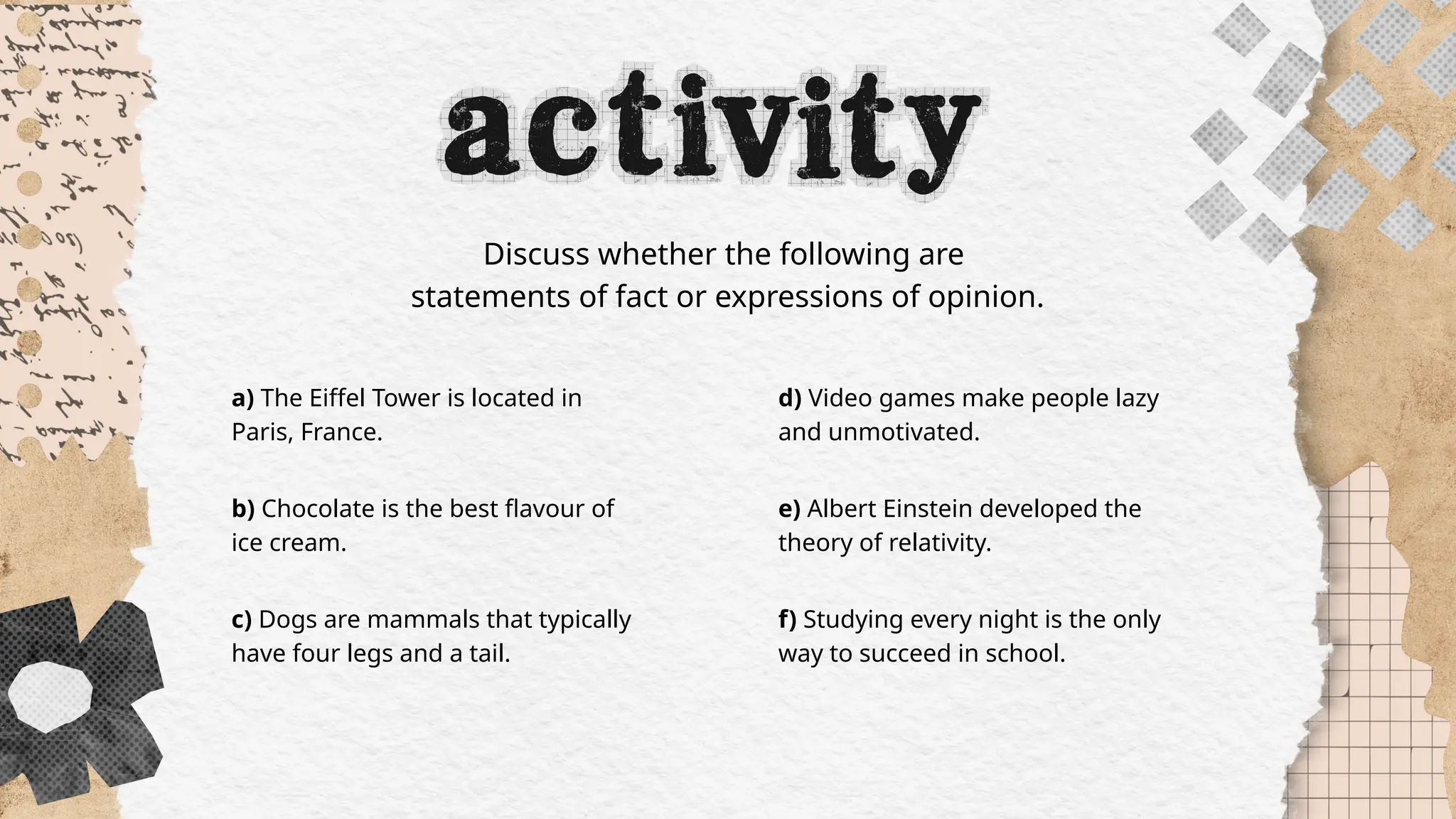 Fact, Opinion, Evidence and Bias English Presentation in Colourful Bold ...