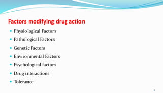Factors modifying drug action new 2023 | PPTX