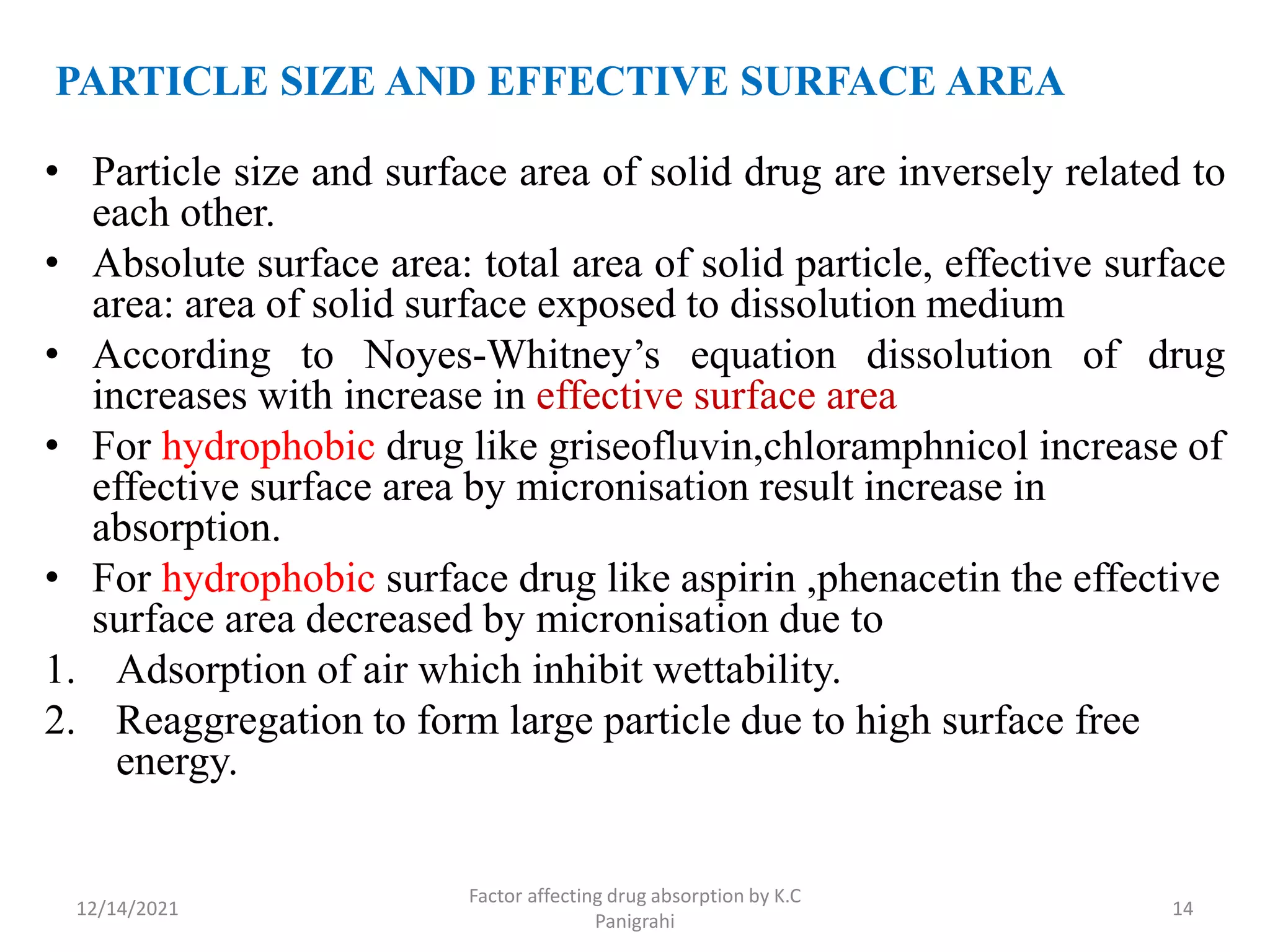 Factor affecting absorption | PPT
