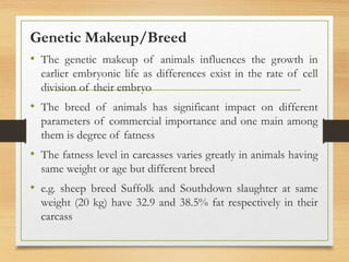 Factor affecting growth.ppt | Veterinary Medicine | Pets