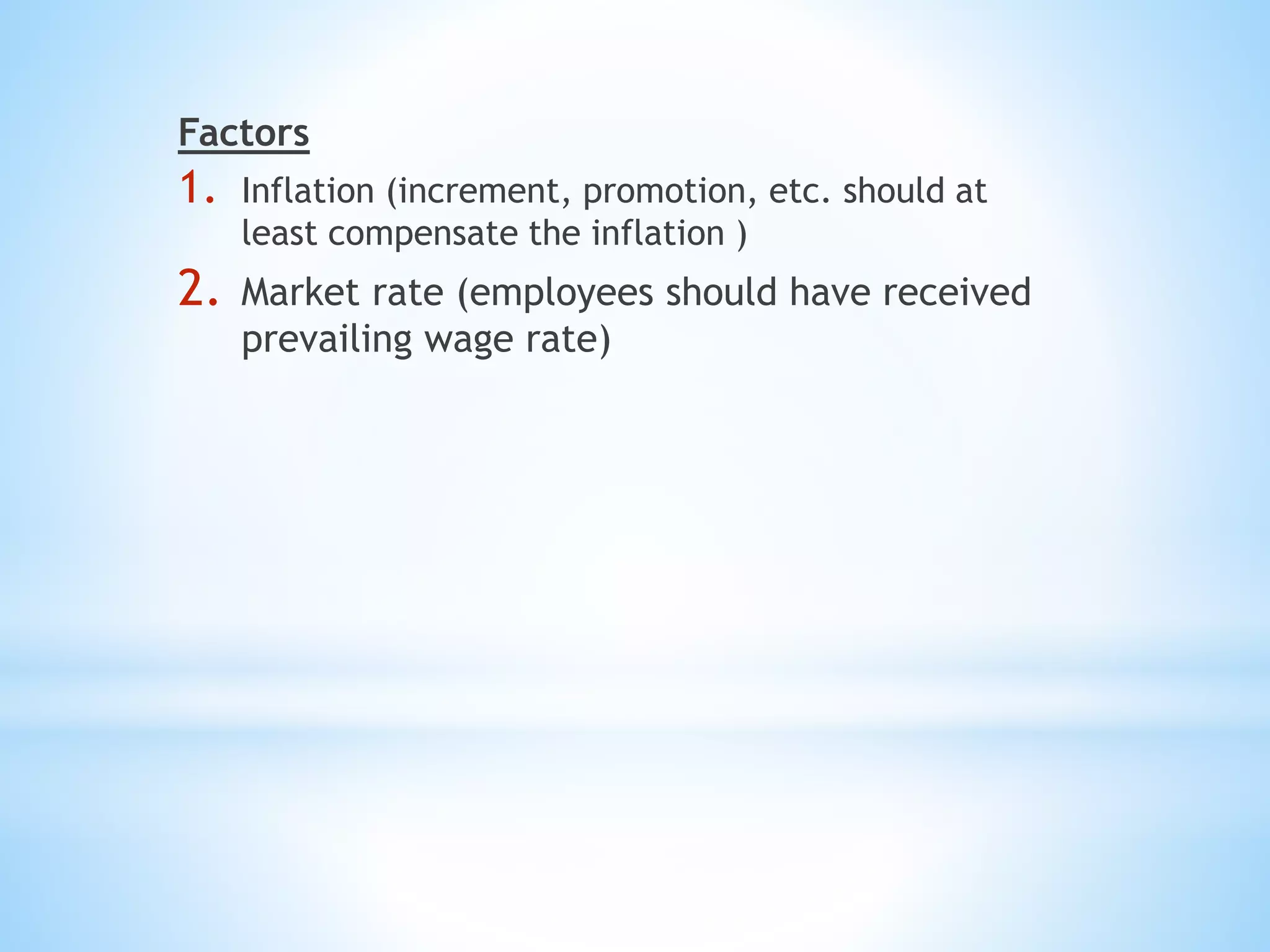 Factors affecting on levels of pay | PPTX
