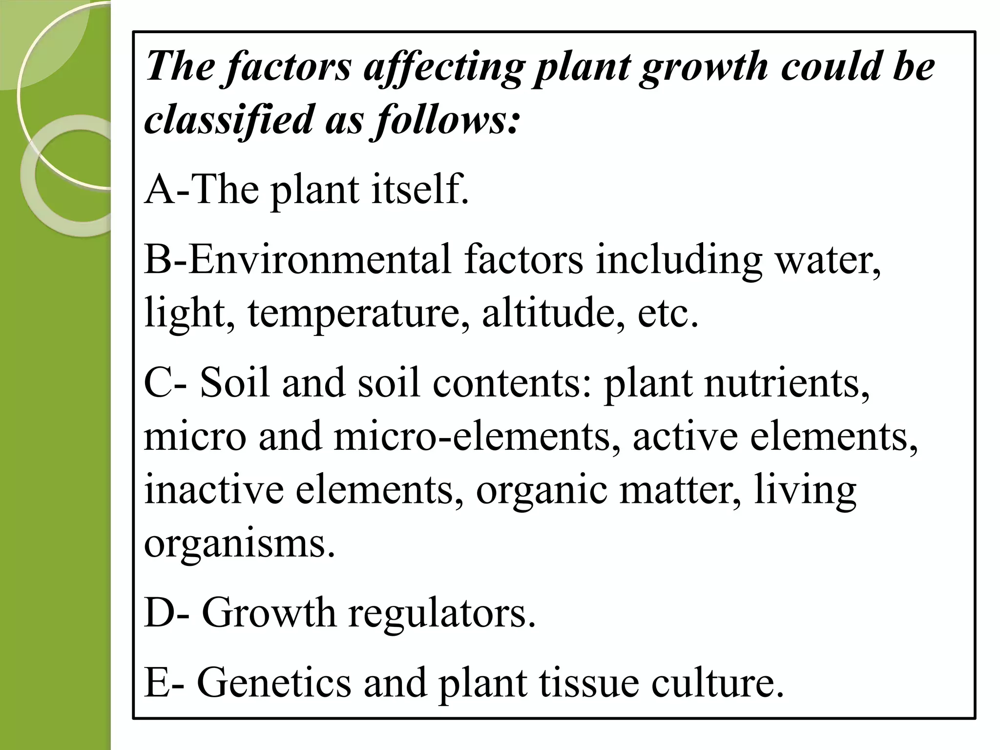 Factor affecting plant growth, drug collection+Adulteration | PPT