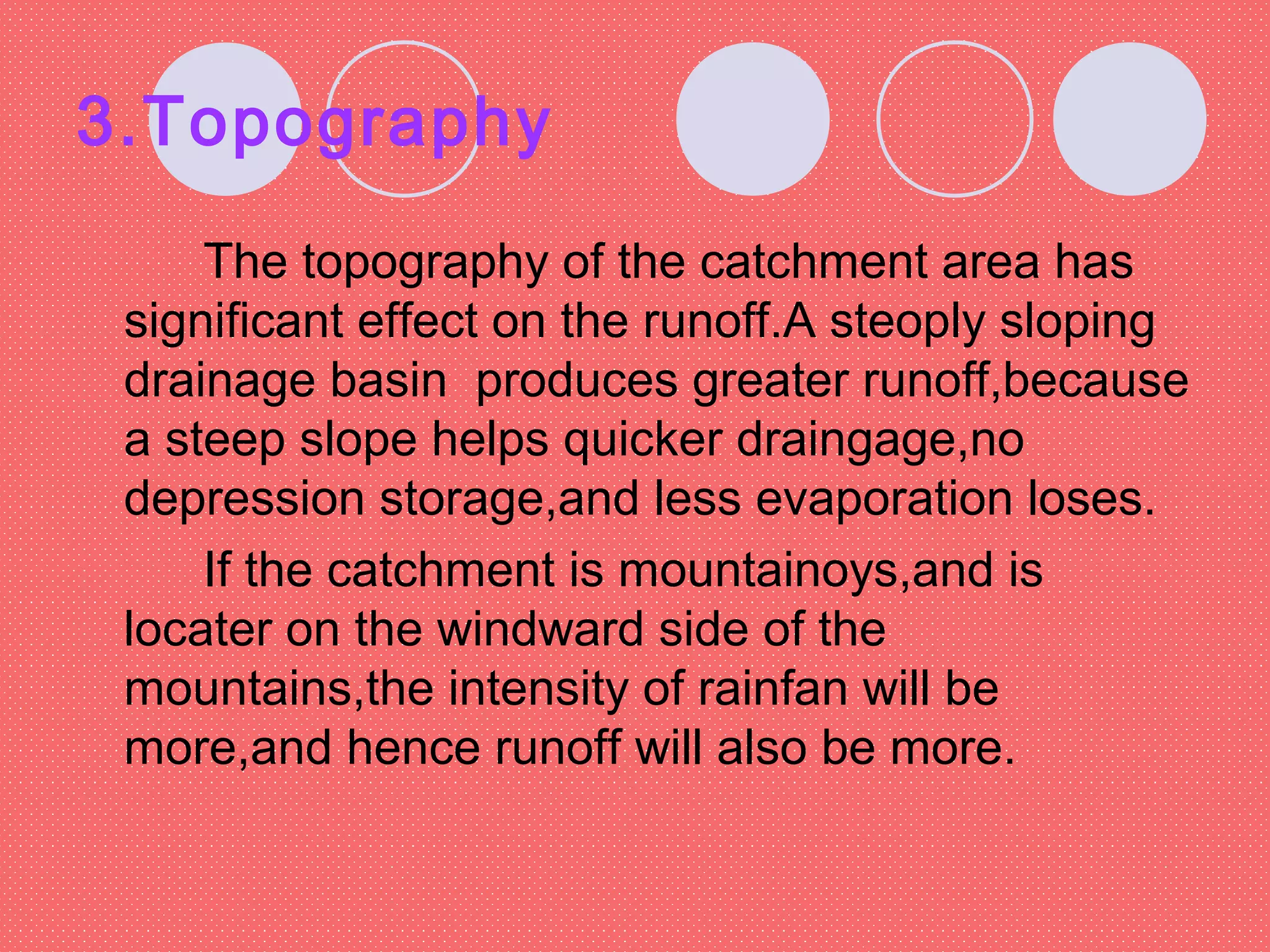 Factor Affecting Run off | PPT