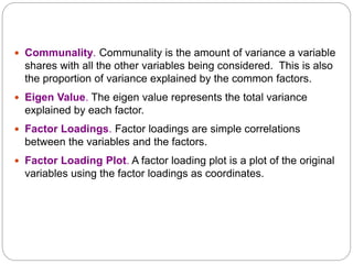 Factor analysis | PPTX