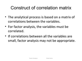 Factor analysis | PPT