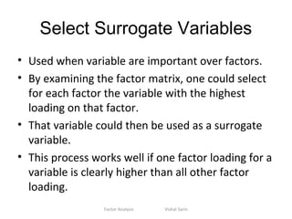 Factor analysis | PPT