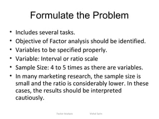 Factor analysis | PPT