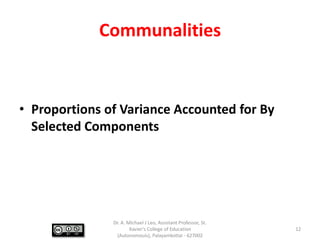Factor Analysis, Assumptions. Exploratory Factor Analysis and ...