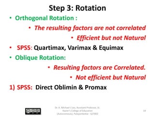 Factor Analysis, Assumptions. Exploratory Factor Analysis and ...