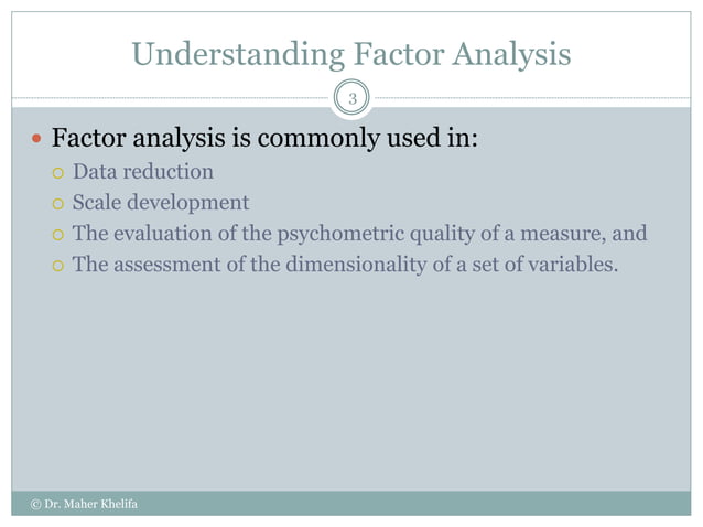 FactorAnalysis.ppt | Science