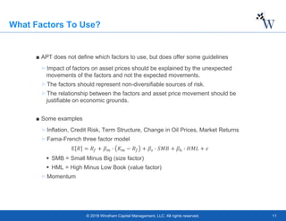 Factor Analysis: Understanding Portfolio Risk | PDF