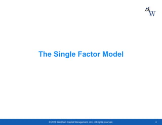 Factor Analysis: Understanding Portfolio Risk | PPT