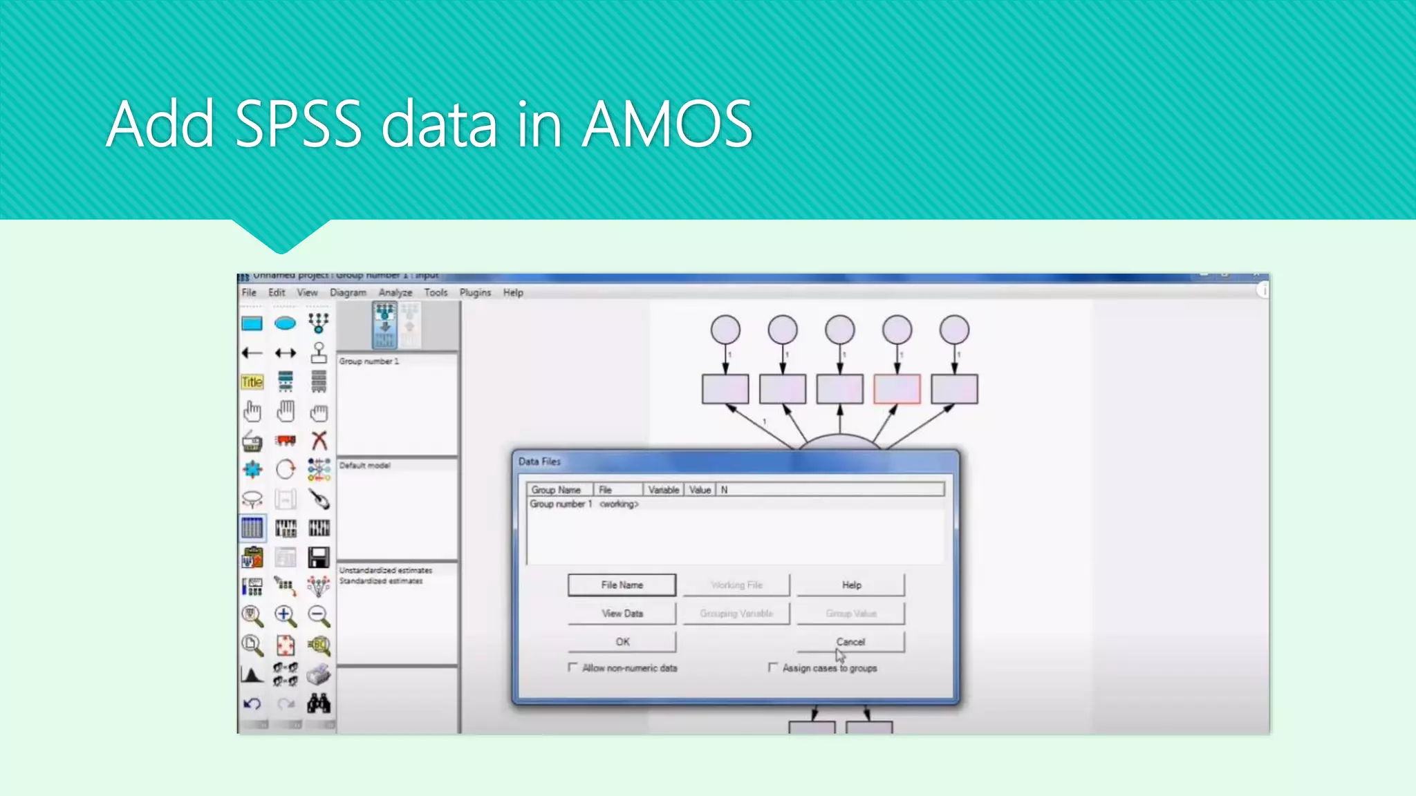 Factor analysis in AMOS | PPTX