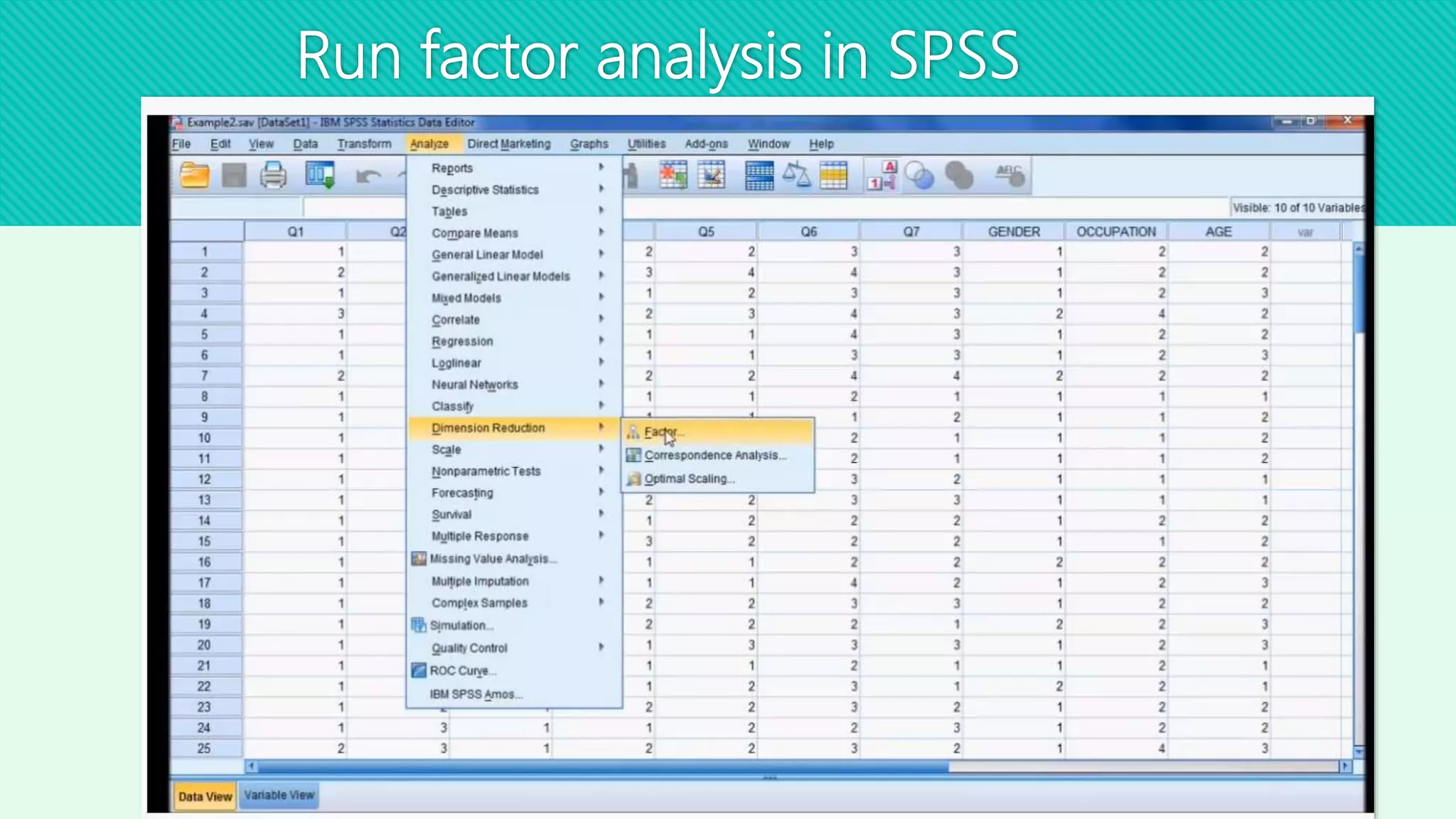 Factor analysis in AMOS | PPTX