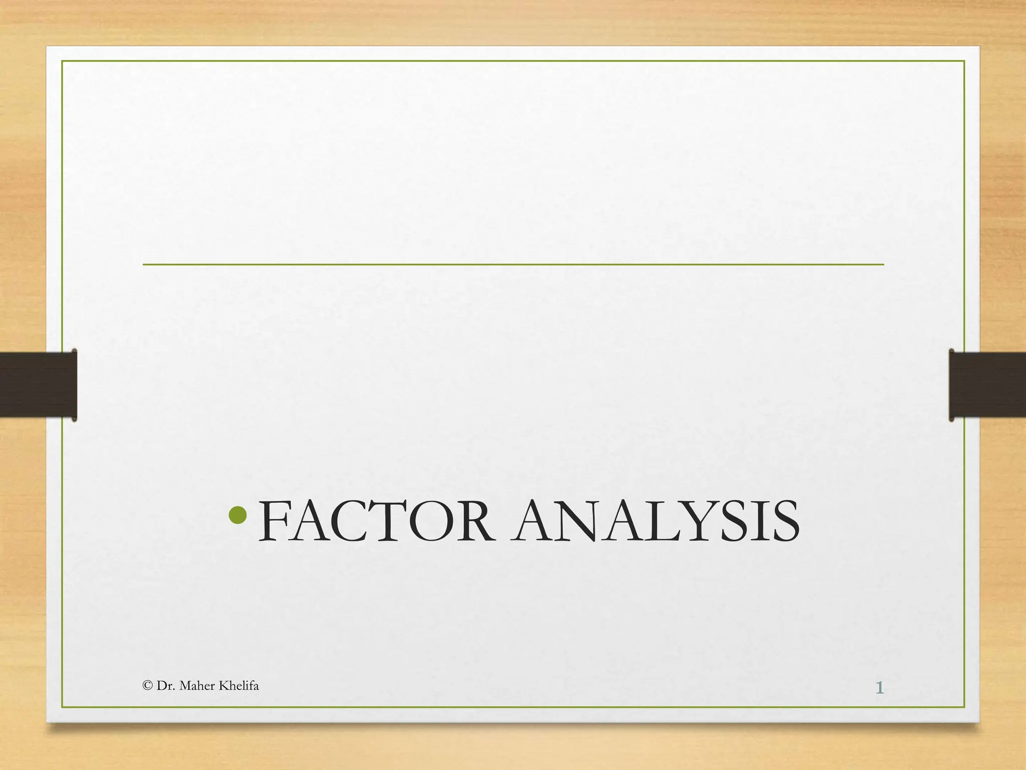 factor analysis (basics) for research .ppt