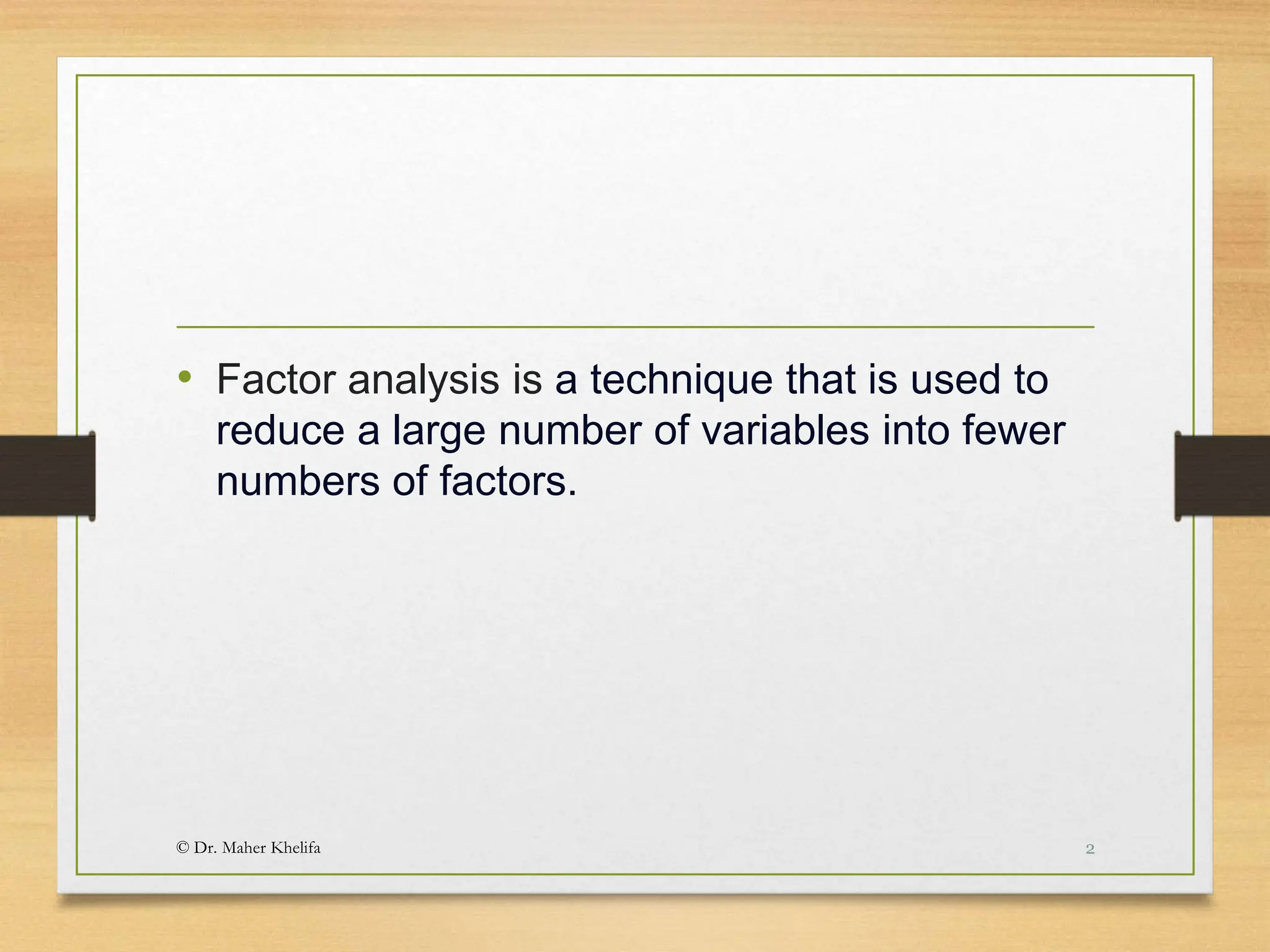 factor analysis (basics) for research .ppt