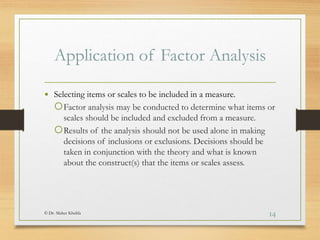 factor analysis (basics) for research .ppt