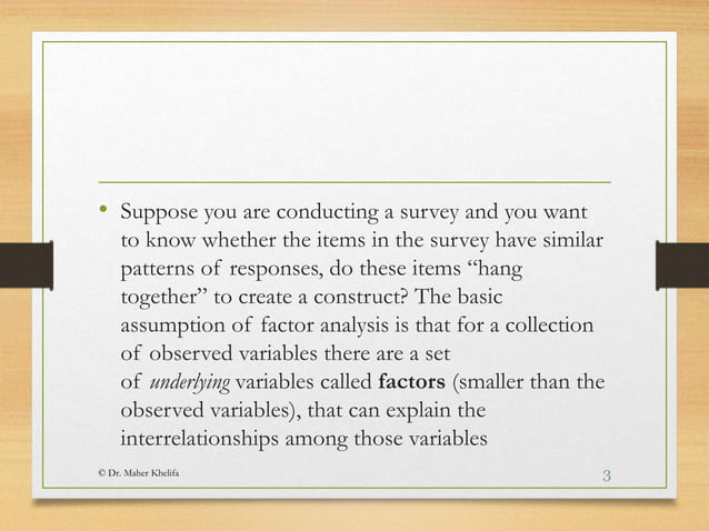 factor analysis (basics) for research .ppt