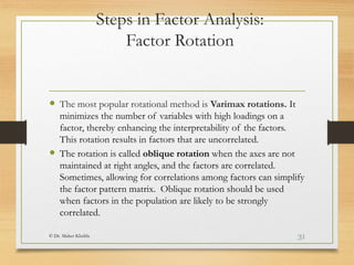 factor analysis (basics) for research .ppt