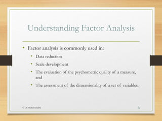 factor analysis (basics) for research .ppt